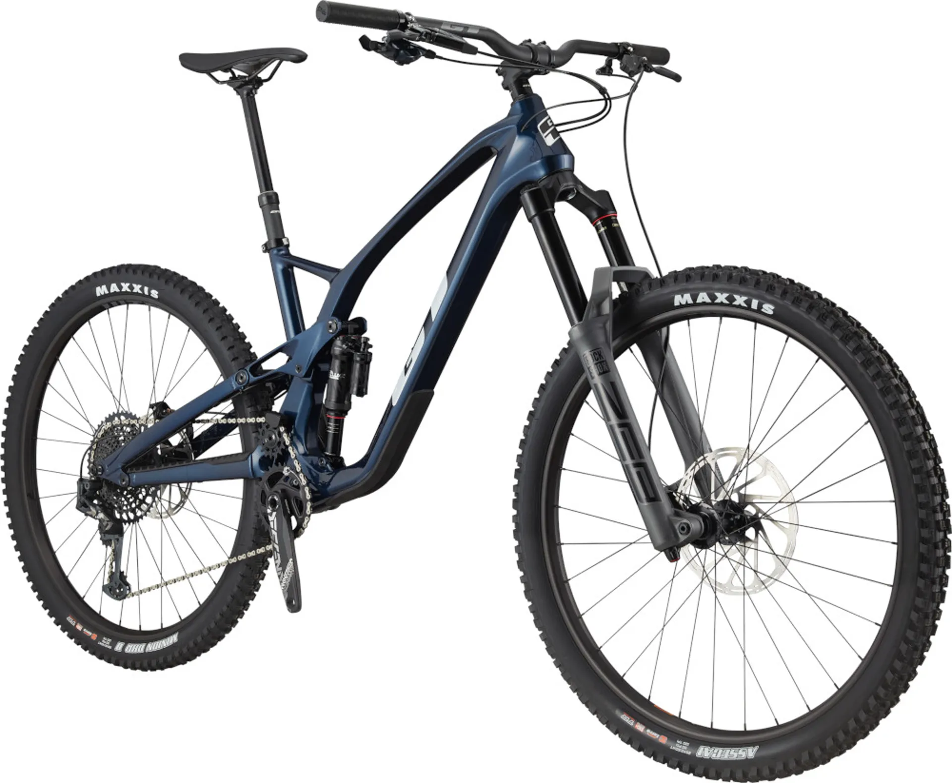 2021 GT Force Carbon Pro LE Full Suspension Enduro Bike in Blue